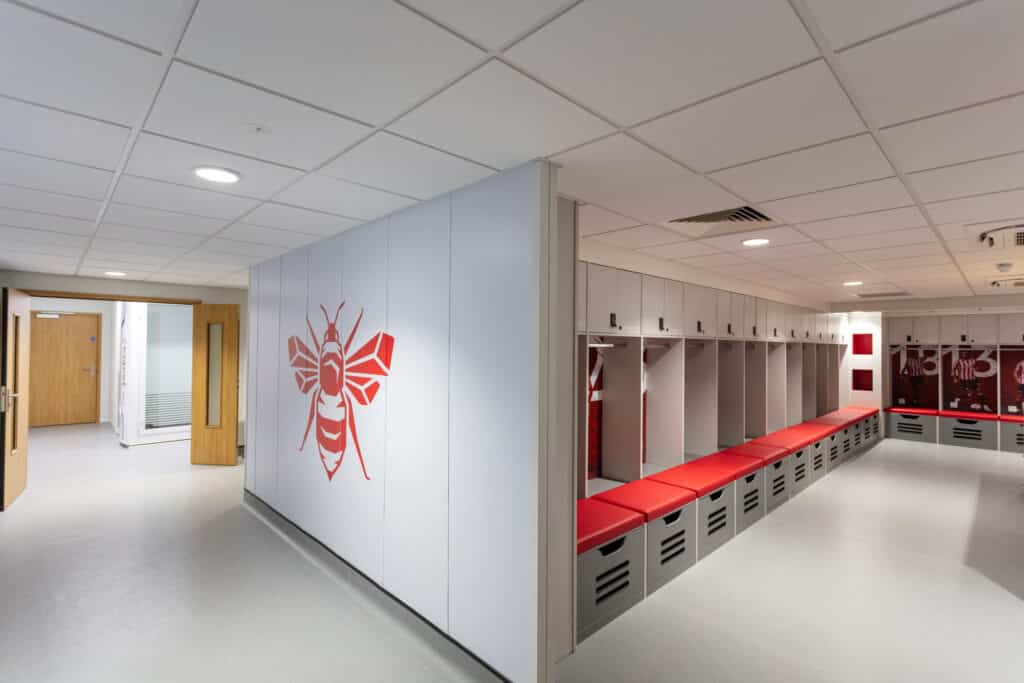 Premier League Training Centre Changing Room Fit-Out